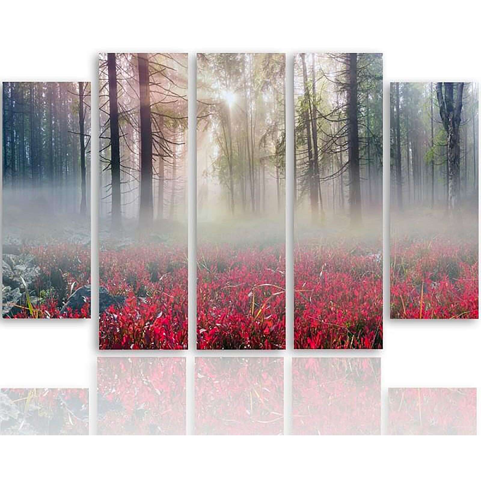 Tableau brume sur la clairière - 100 x 70 cm | Leroy Merlin
