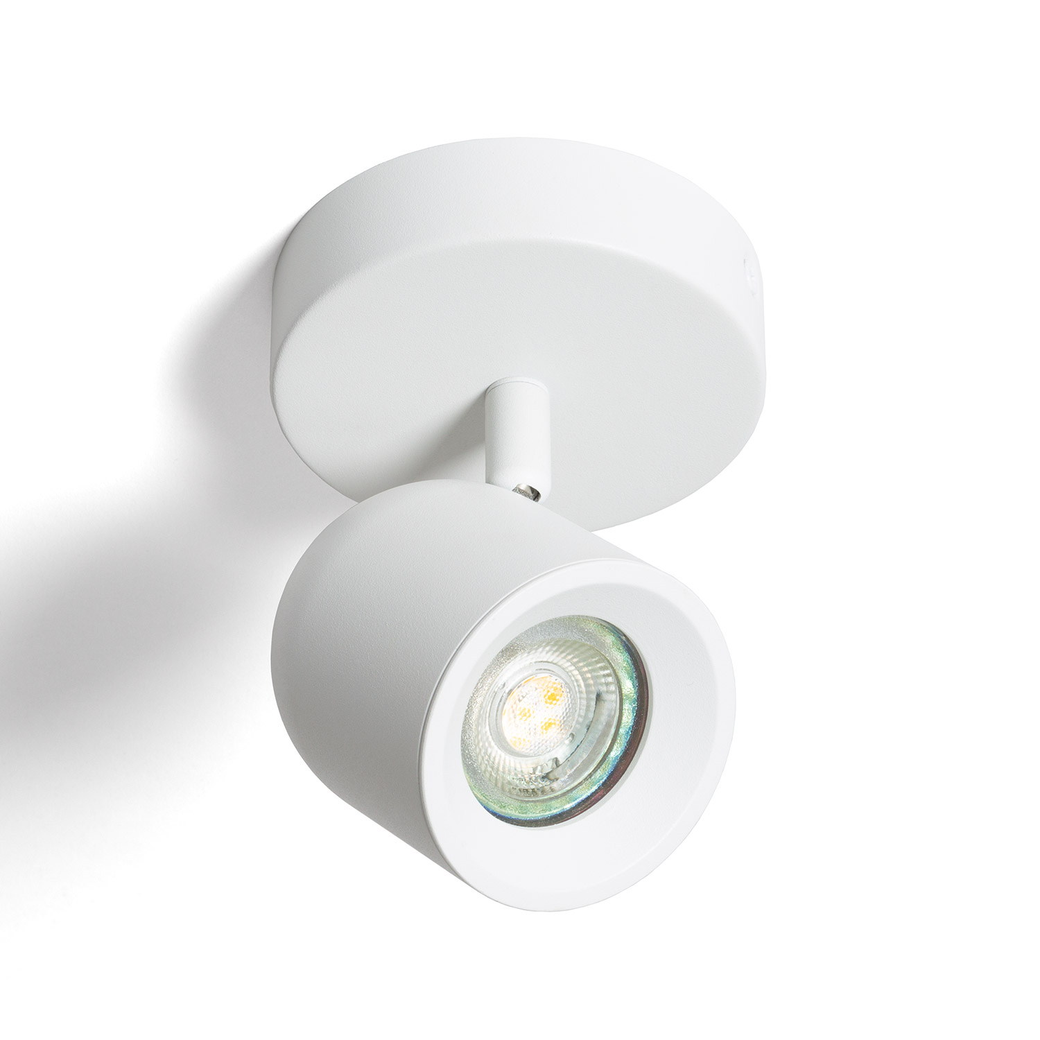 Applique Orientable Aluminium Caleb 1 Spot Blanc | Leroy Merlin