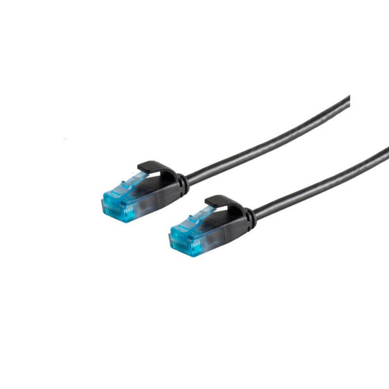 C ble r seau TP cat.6 u/utp slim noir 10,0 m | Leroy Merlin