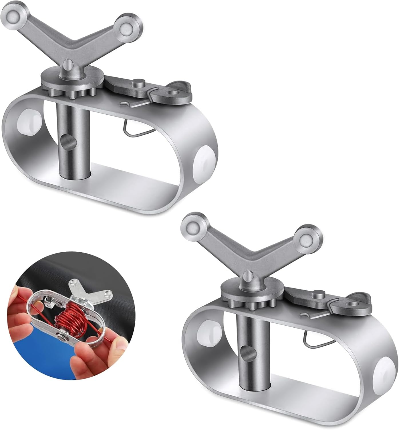 Juego de 2 tensores para cubiertas de piscina, tensor de tendedero ...