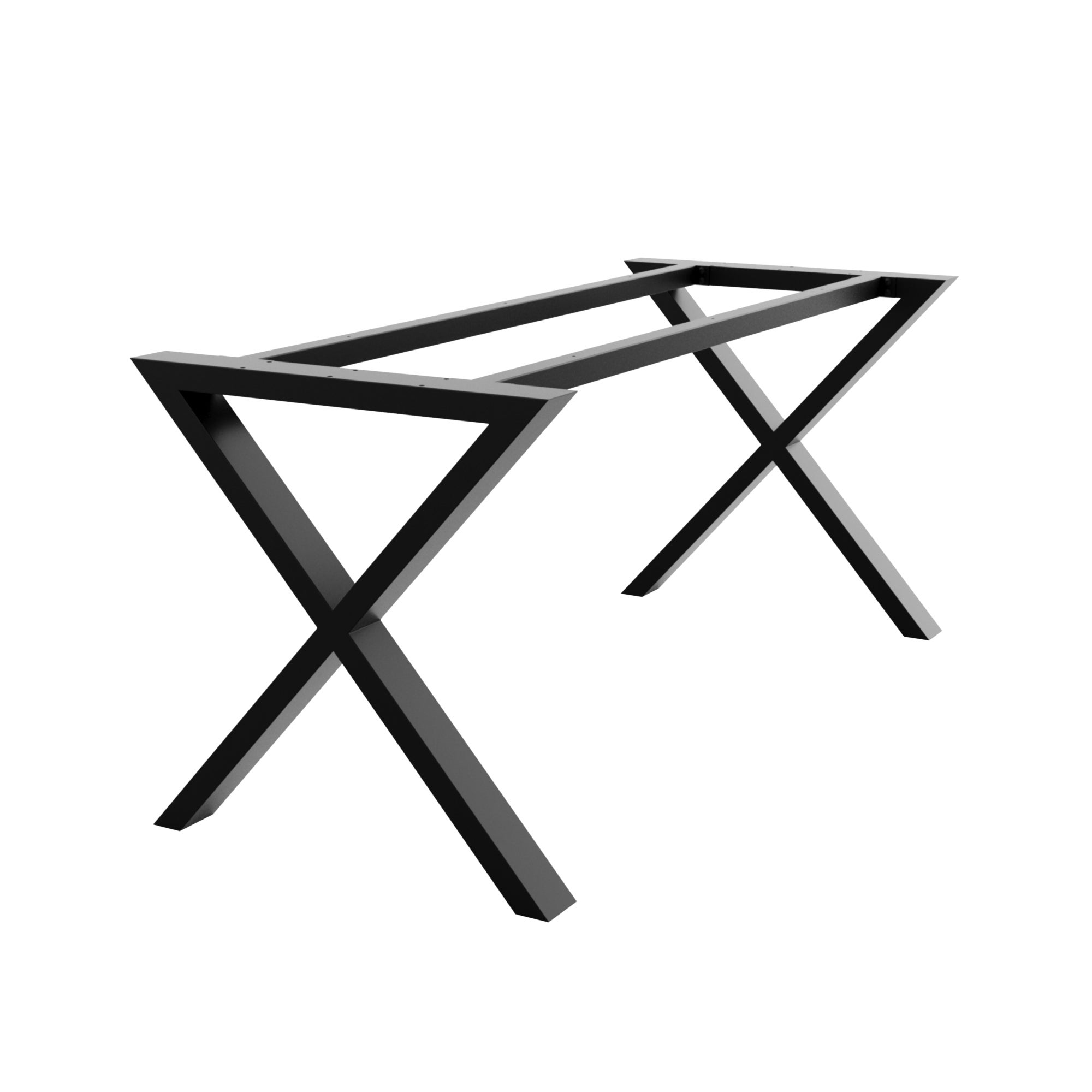 MetaloPro Belaga - Pied de table en métal noir, forme X, design ...