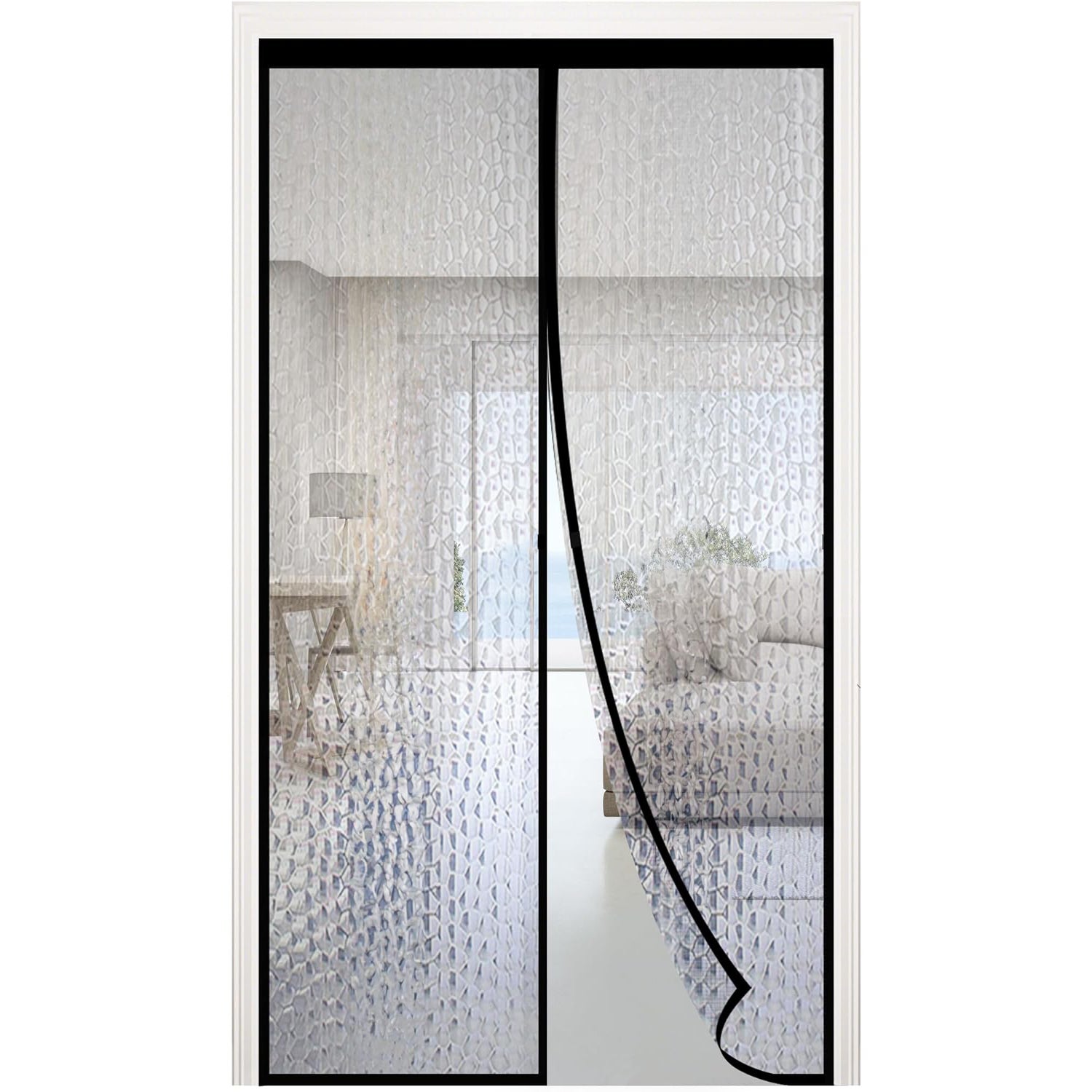 Rideau de porte magnétique à isolation thermique 110 x 210 cm, rideau ...