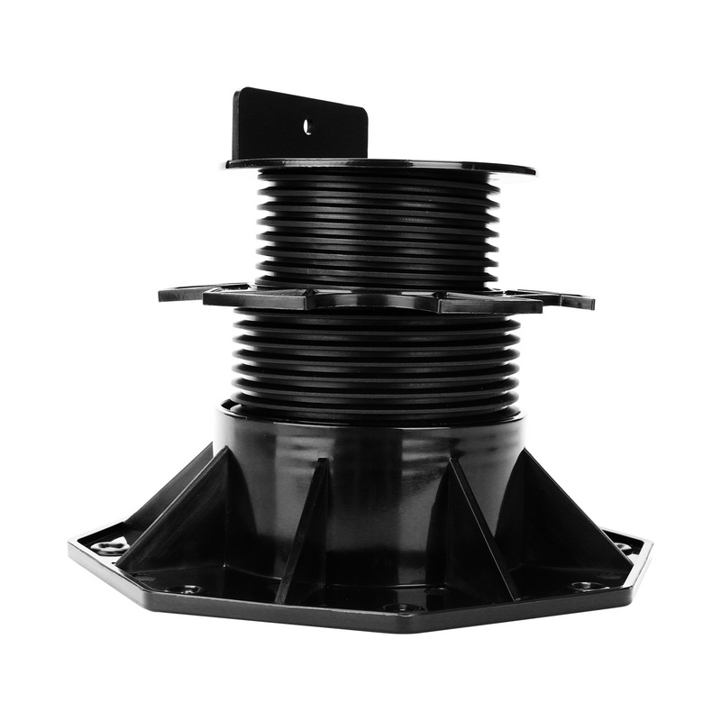 20x PLOT RÉGLABLE DE 60 À 140 MM POUR TERRASSE BOIS ET COMPOSITE - Noir ...