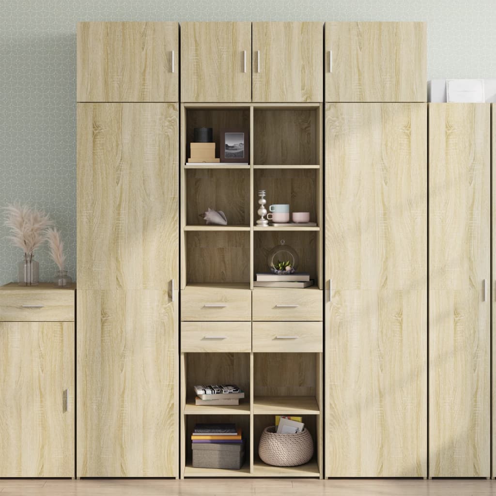 Armoire de rangement | Meuble de rangement chêne sonoma 70x42,5x225 cm ...