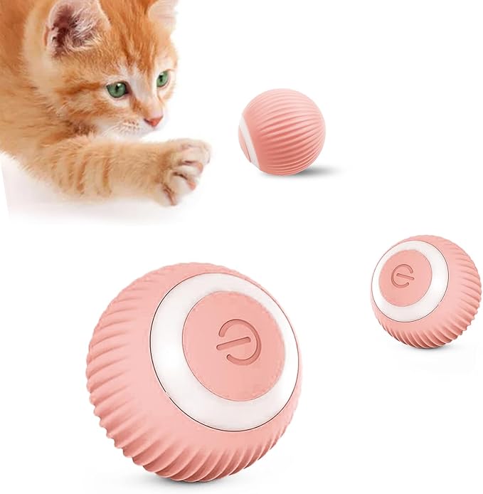 2pcs Jouet Intelligent pour Chat Boule Électrique Rechargeable 360 ...