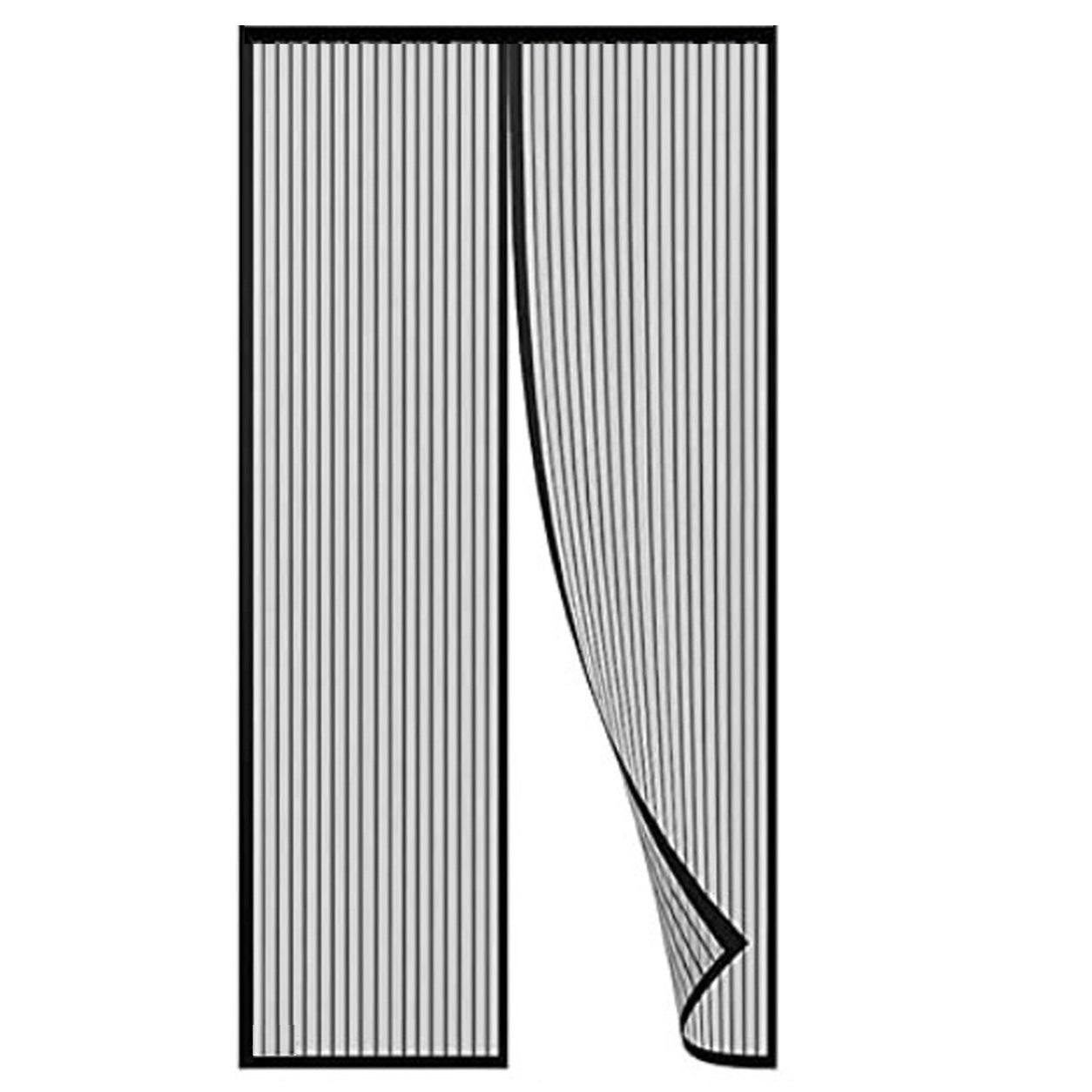 Cortina de malla magnética para puerta, sello magnético superior e ...