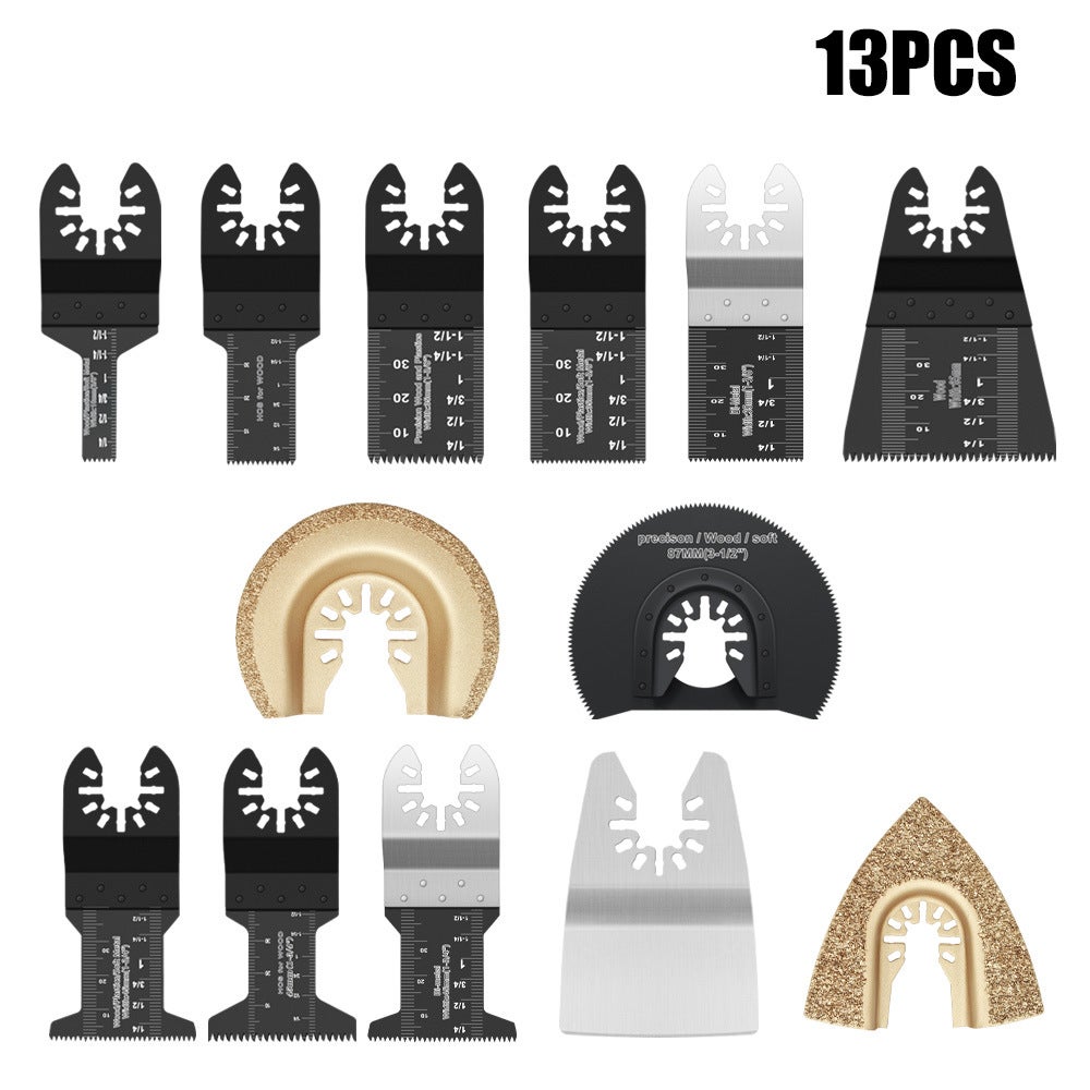 Outil Multifonction Lame de Scie Oscillante Titane, 13pcs Lame Outil ...