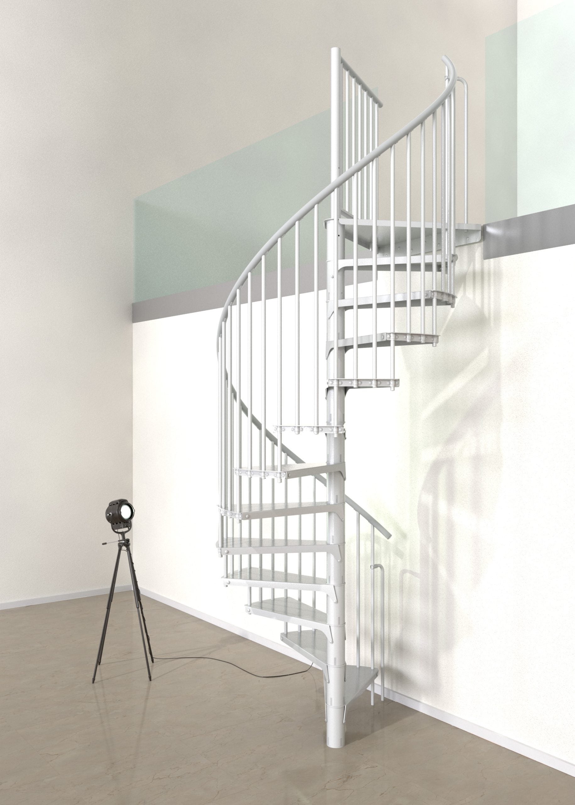 Escalier en colimaçon RONDO - Escalier en colimaçon en acier noir ...