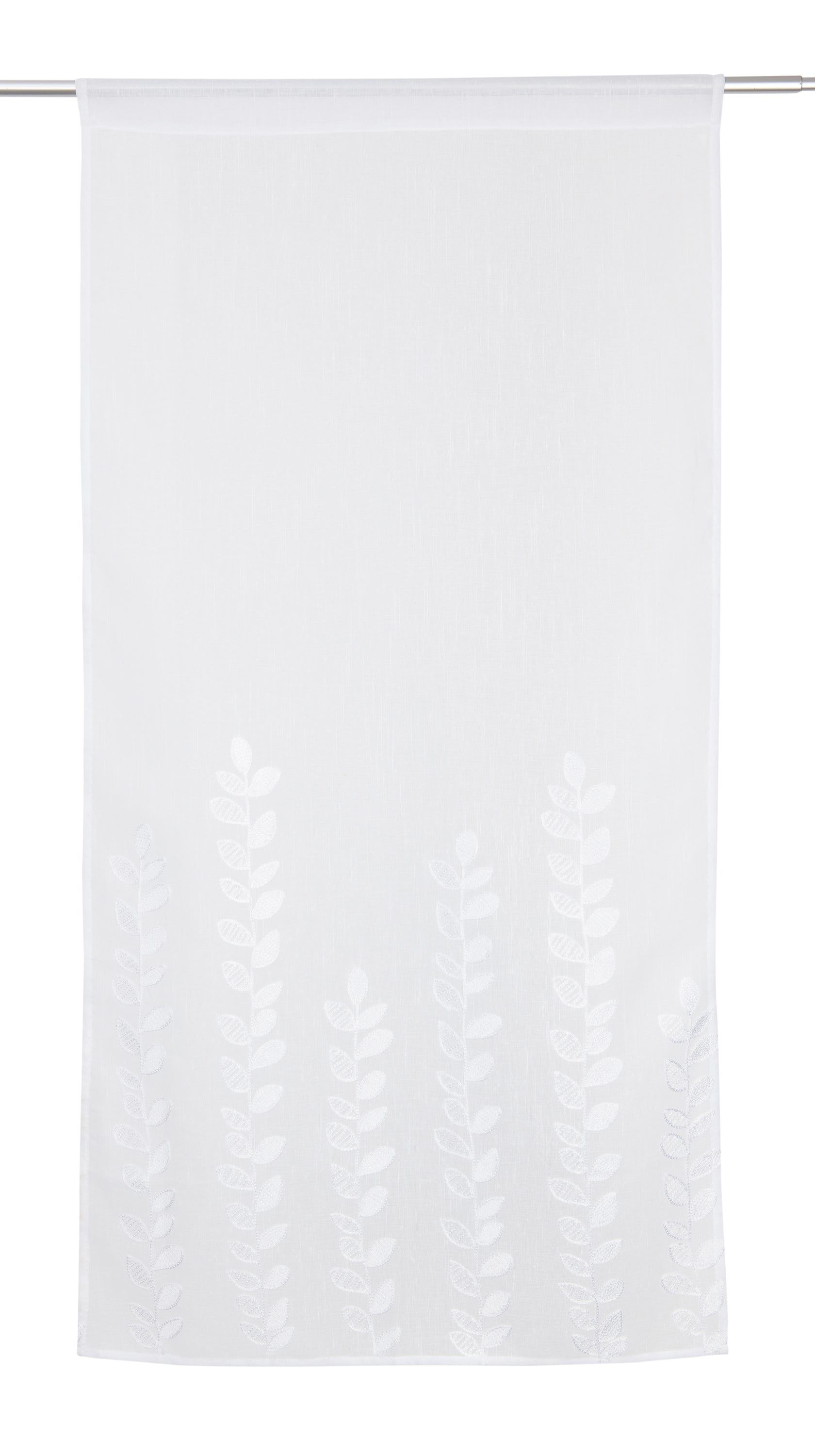 Paire de vitrages transparent, Veraz blanc l.60 x H.120 cm | Leroy Merlin