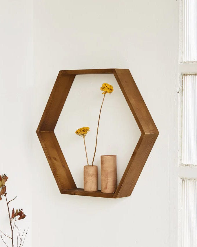 HEXAGONE Étagère Murale Flottante en Bois hexagonale HANNUN | Leroy Merlin HEXAGONE Étagère Murale Flottante en Bois hexagonale HANNUN | Leroy Merlin