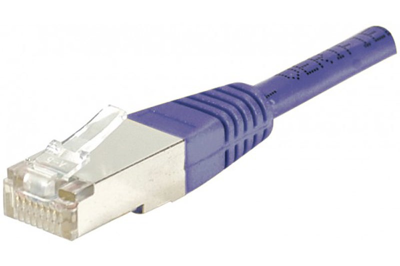 Câble rj45 cat6 cu blindé violet 2m CONECTICPLUS | Leroy Merlin