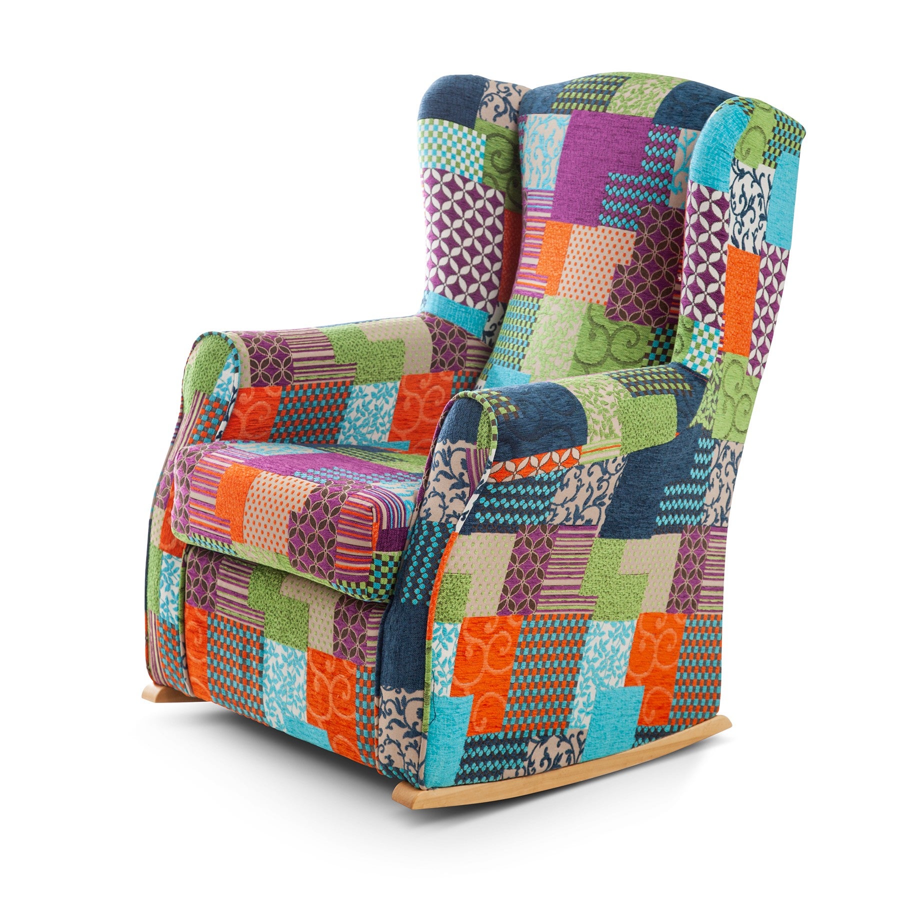 BALANCÍN OREJERO PATCHWORK Balancín orejero tapizado en Patchwork Multicolor SUEÑOS ZZZ | Leroy ...