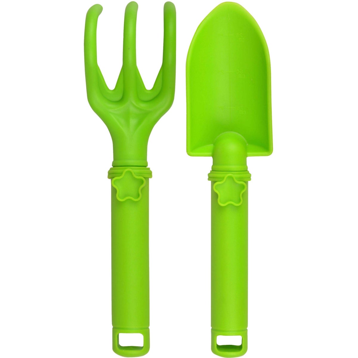 Outils de jardin enfant en plastique Star (Lot de 2) vert fluo Esschert ...