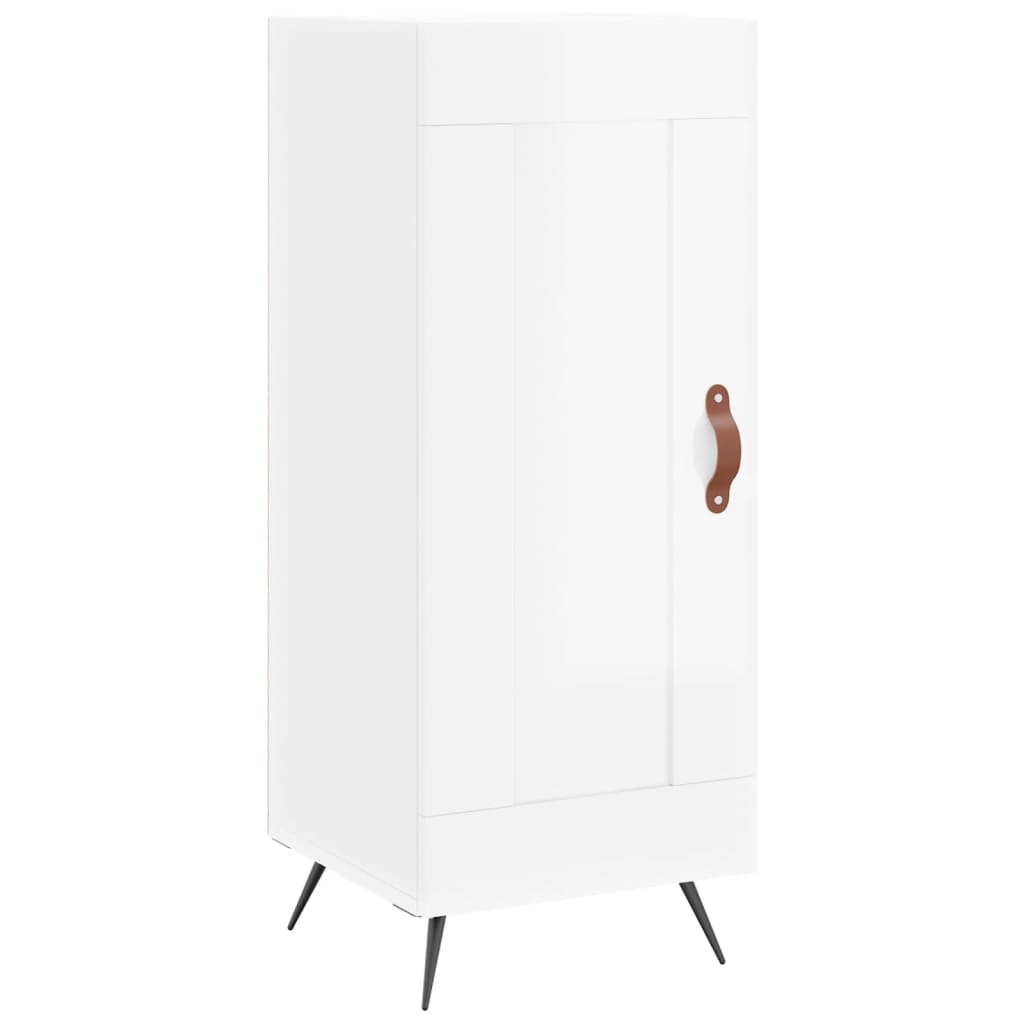 Buffet en contreplaqué blanc brillant 34,5x34x90 cm | Leroy Merlin