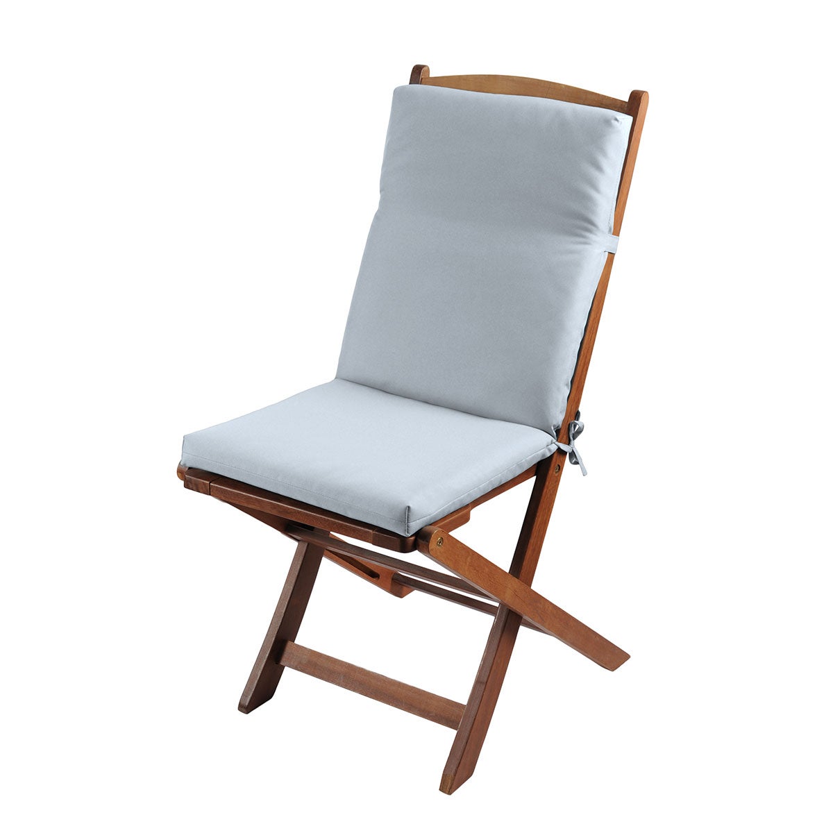 Coussin de chaise extérieur assise et dossier - Gris Perle - 40x90 cm ...