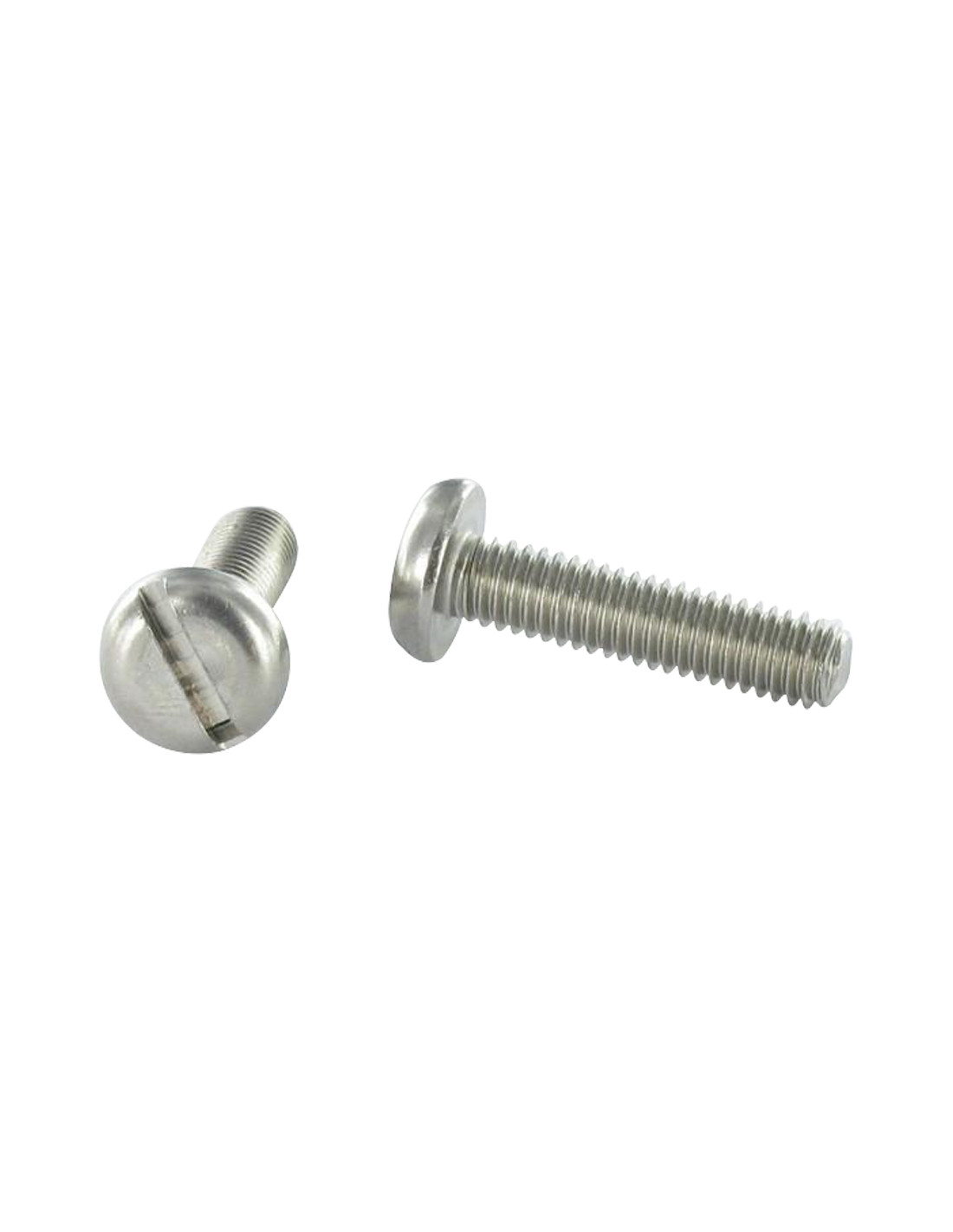 Vis métaux Tête cylindrique large TCL Fendue M4X40 Inox A4-10 pièces ...