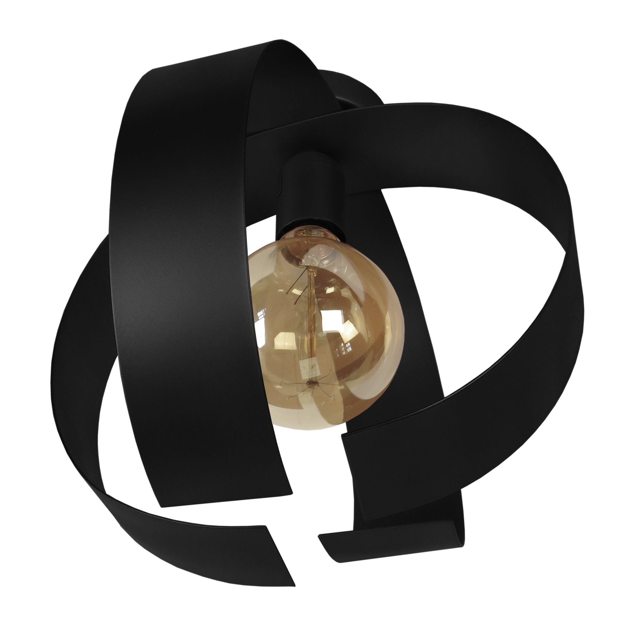 Plafón TOSEL ,metal,Negro ,A27xD26xP26cm | Leroy Merlin