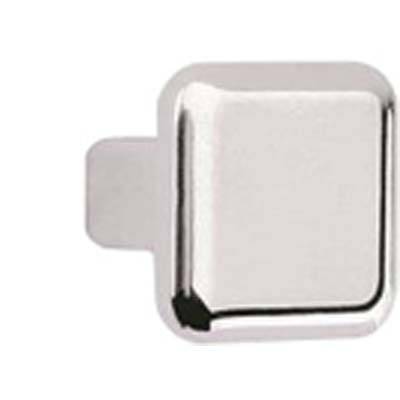 BOUTON CARRÉ ZAMAK 2303 METALSTYLE CHROME POLI MM 20X20 | Leroy Merlin