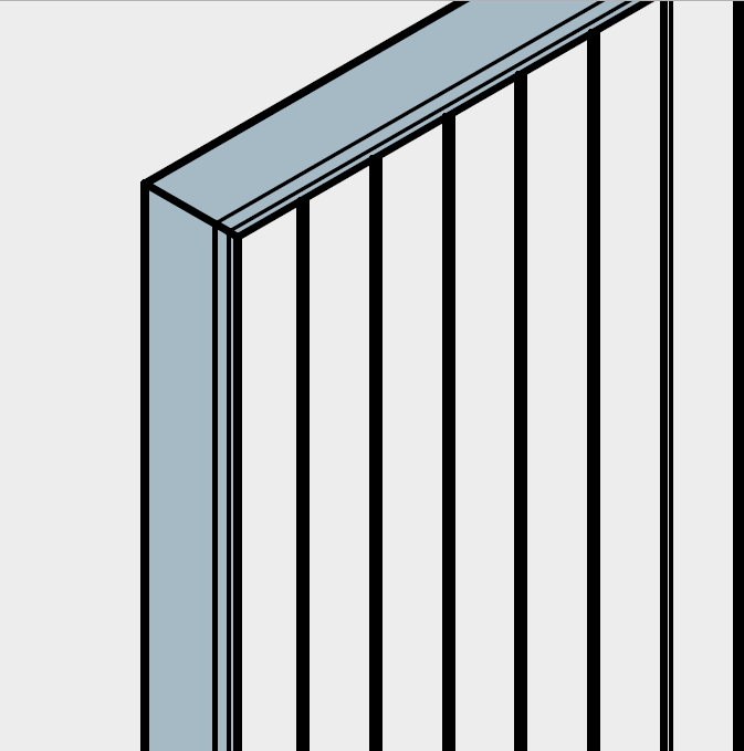 Profil d’angle en L en MDF massif blanc satiné 2760x29x19 mm SMOOTH ...