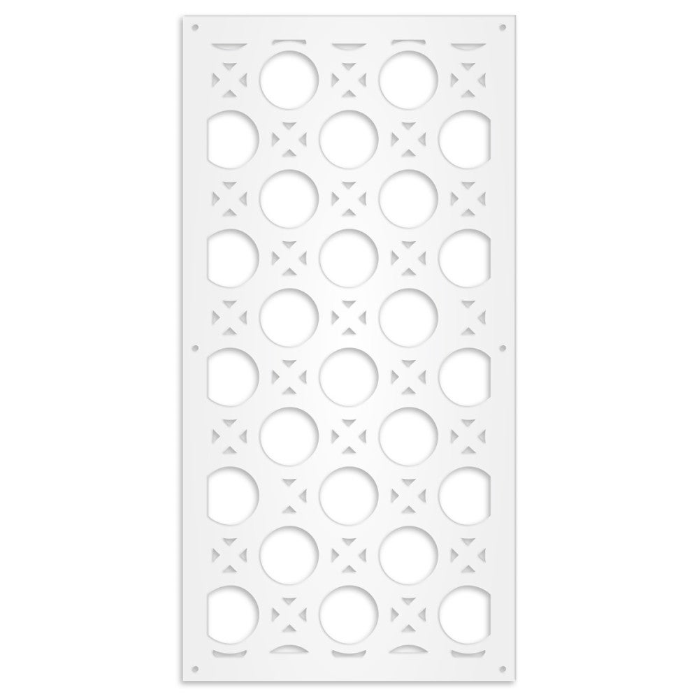 NOTTINGHAM - Panel Cuadrado de PVC Perforado - PARASOL 98x198 cm BLANCO ...