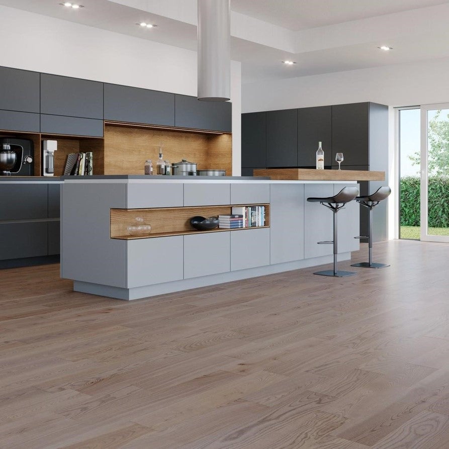 PARQUET IN FRASSINO MASSELLO - SP.14MM - LARGHEZZA 127 - COLORE PIUMA ...