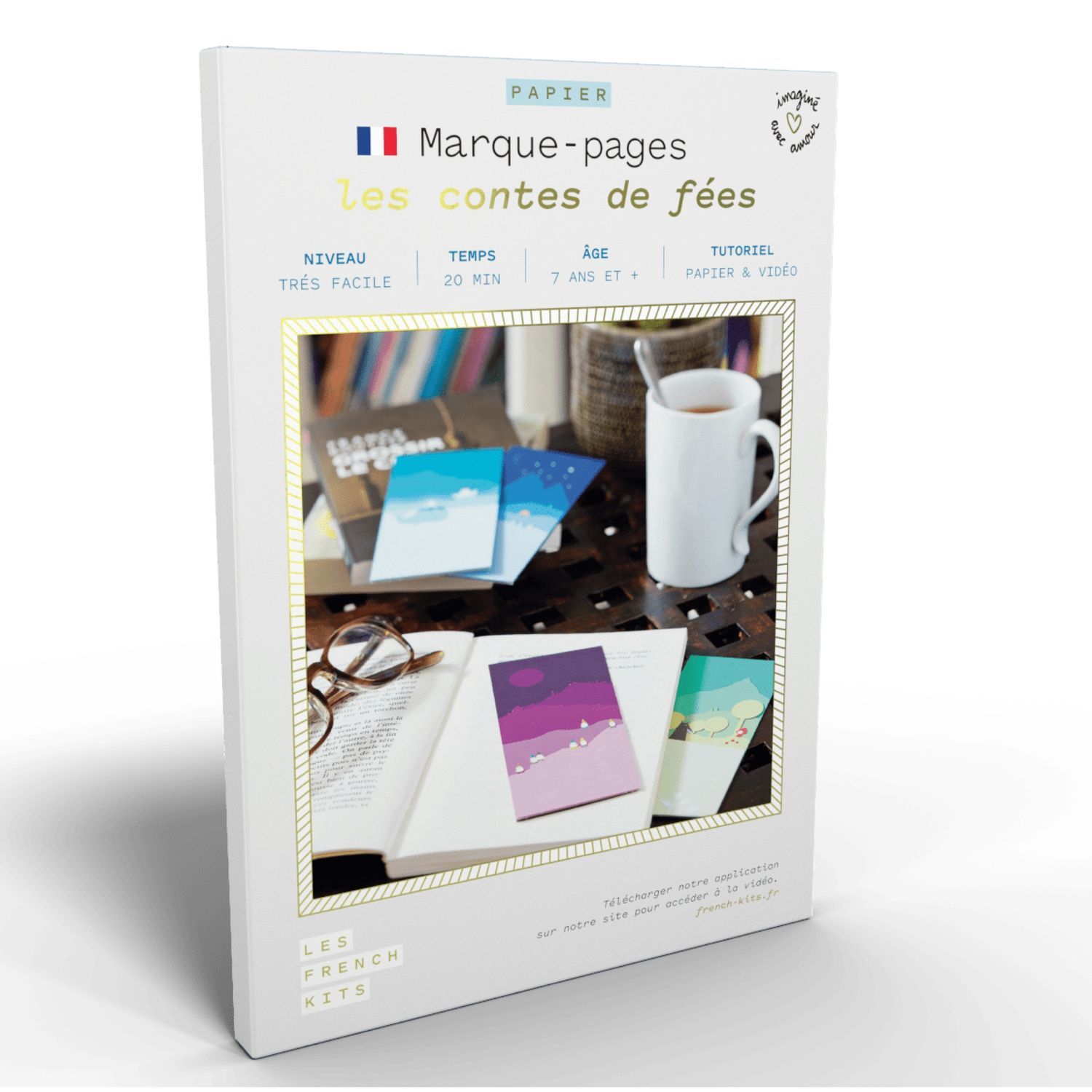 Coffret DIY papier - 4 Marque-pages - Contes de fées - French Kits ...