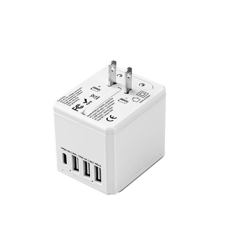 Prise multifonction de voyage de type C, convertisseur de prise ...