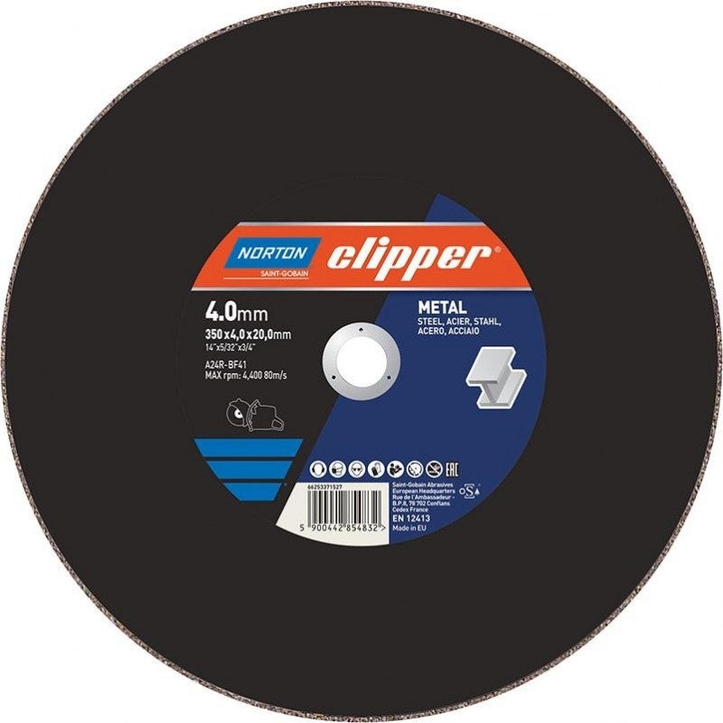Disque de coupe Metal A24R-350x4.0x20mm | Bricoman