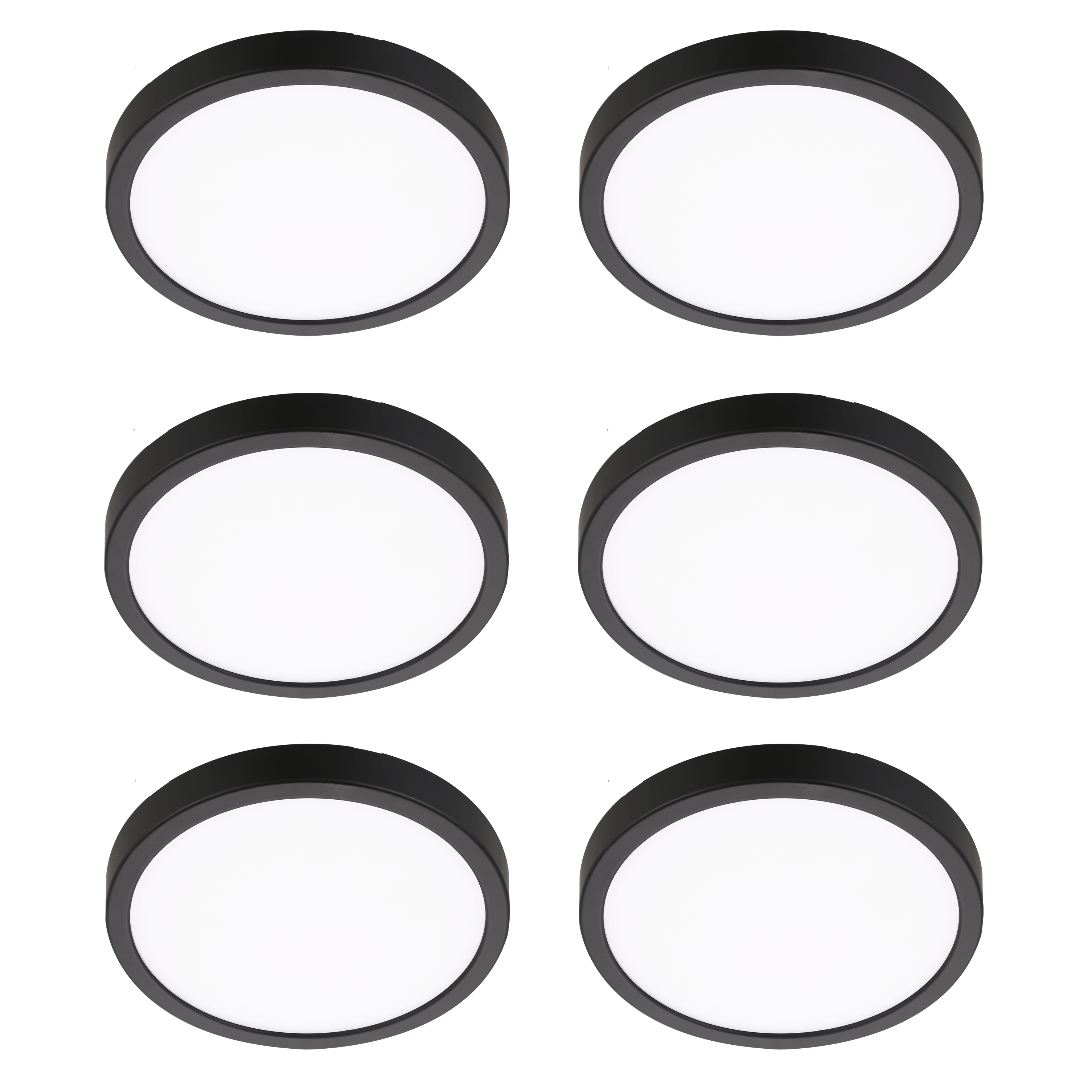 INSPIRE - Lot de 6 spots à fixer SANOA L - Spots LED Ø 22,8 cm - 2500 ...