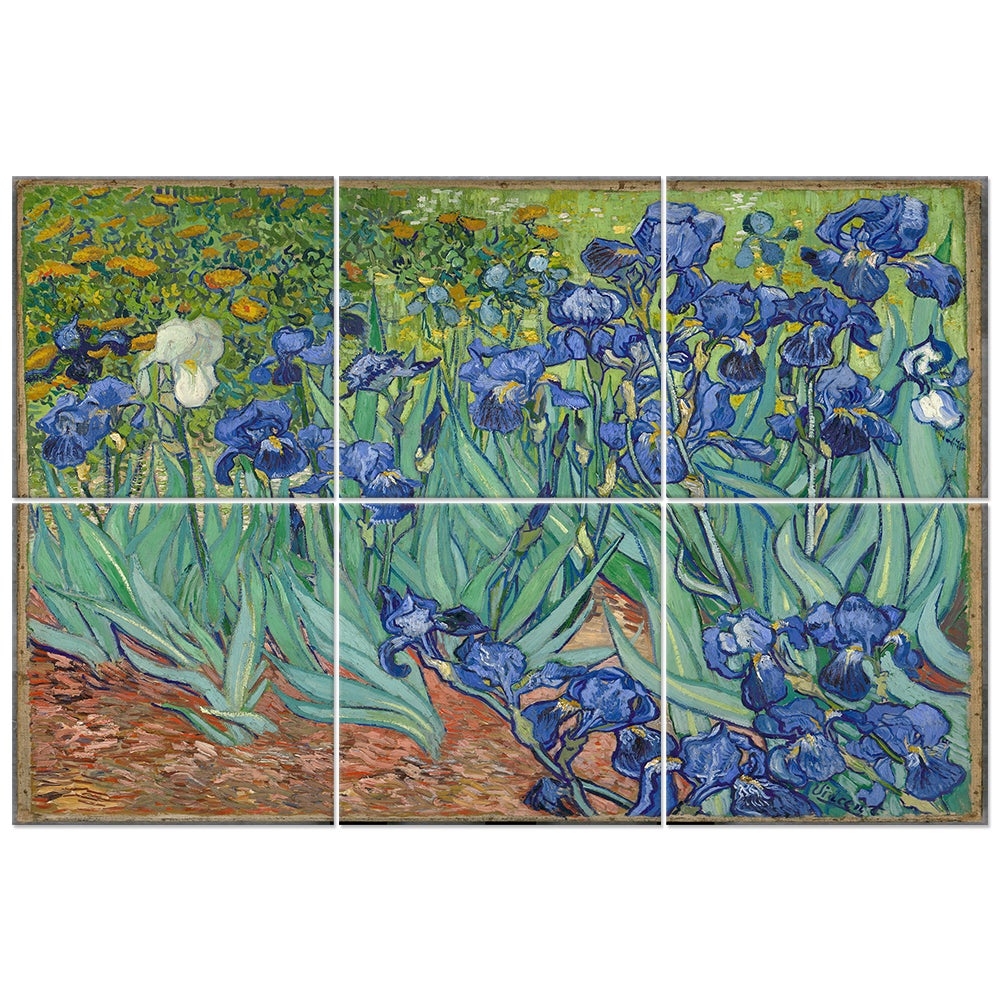 Tableau Iris - Vincent Van Gogh cm. 100x150 (6 x) | Leroy Merlin