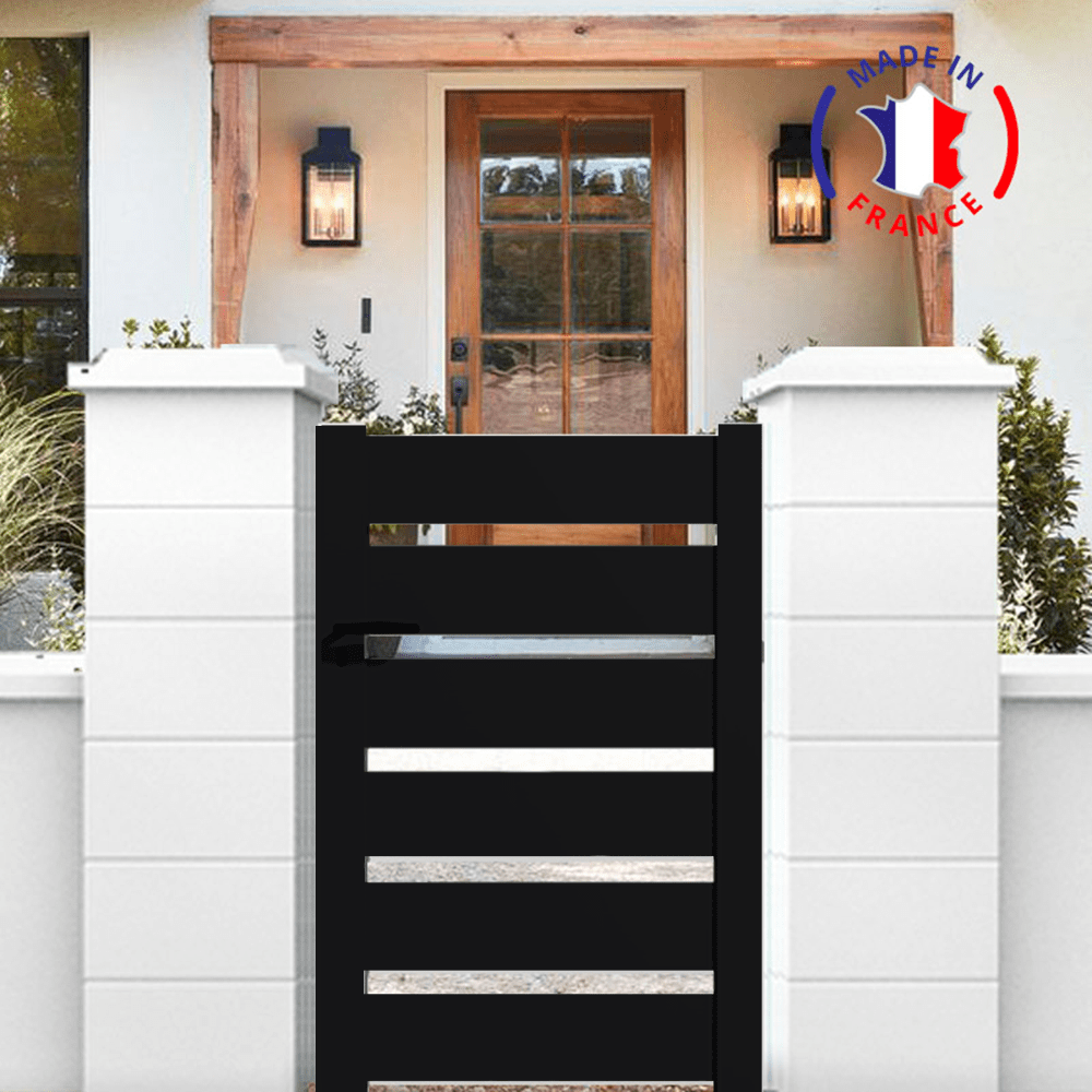 Portillon en kit aluminium SAH dimensions L.1000 (entre piliers) x H ...