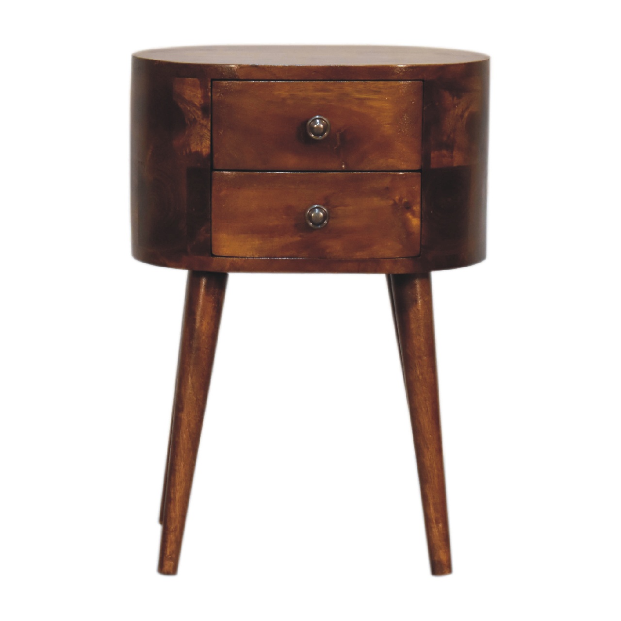 Mini table basse ronde en châtaignier | Leroy Merlin