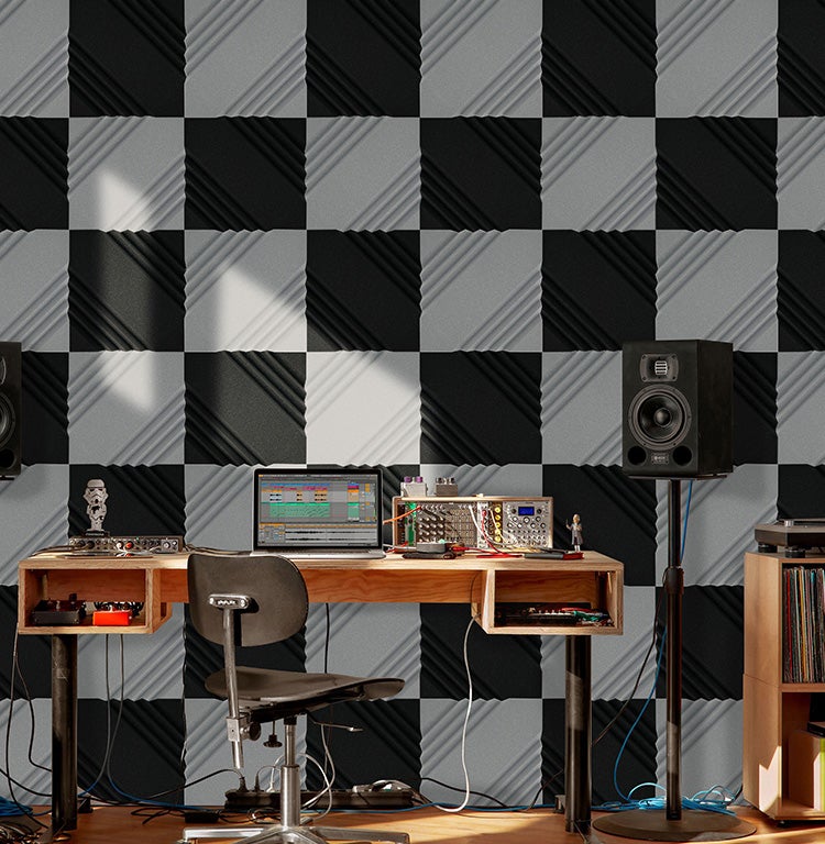 Panneau de mousse insonorisant 12 pièces, panneau pare-feu d'isolation ...