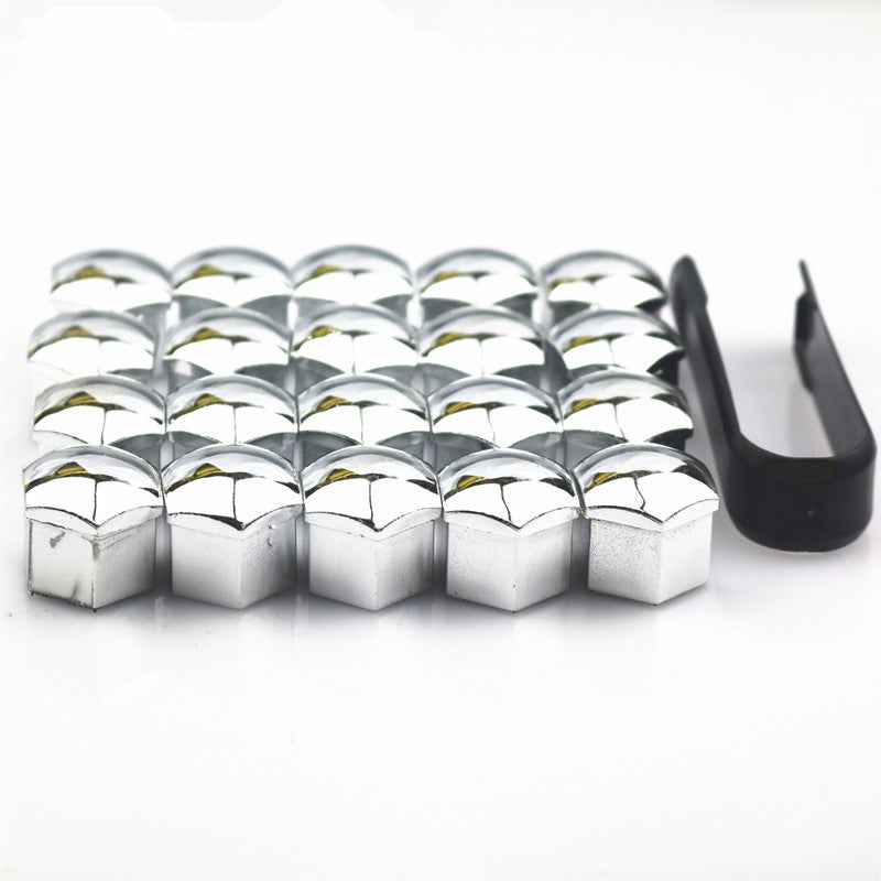 Cache-écrou de roue, paquet de 20 avec outil d'installation 21 mm ...