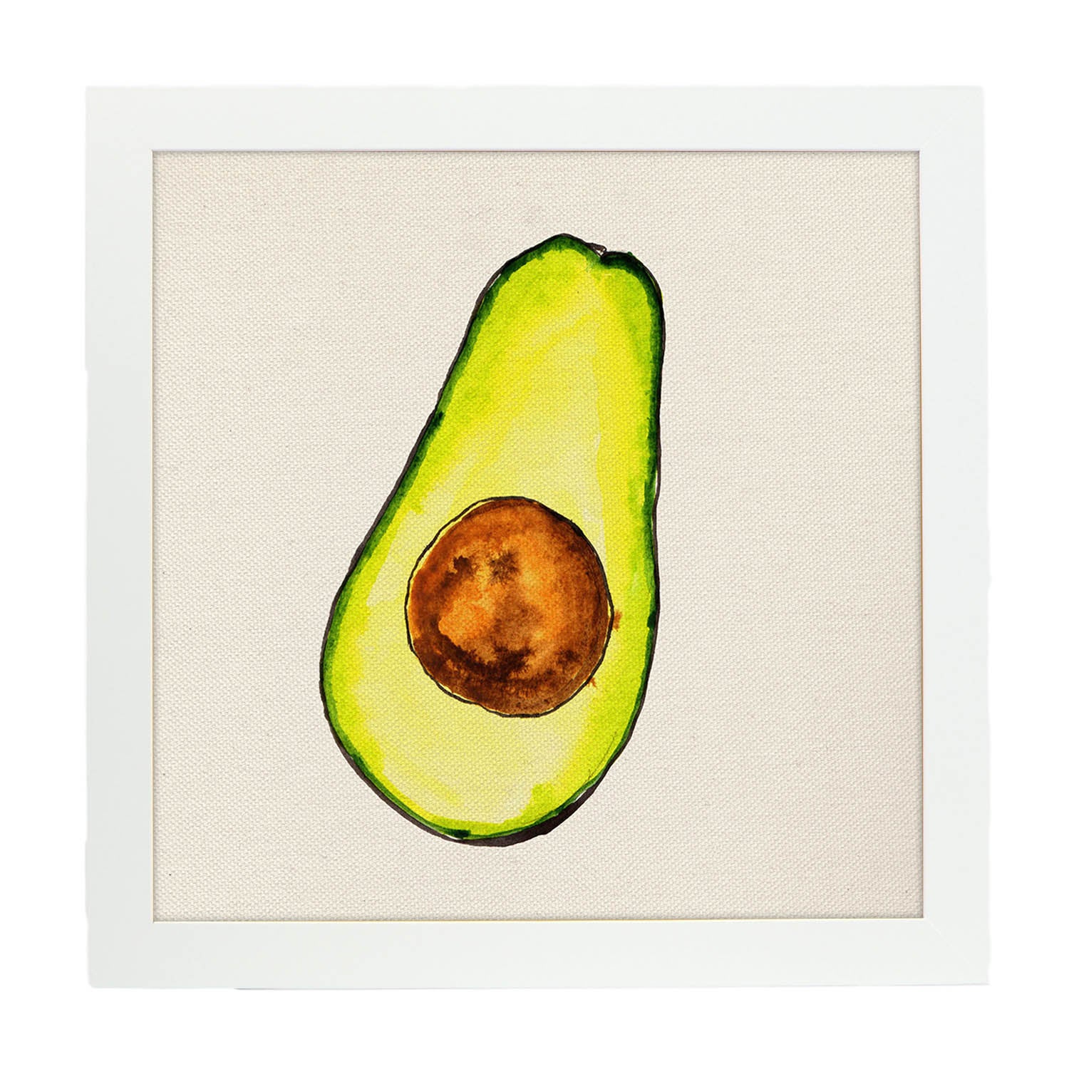 Poster Cuadrado De Aguacate. Lamina De Frutas Y Verduras De Forma ...