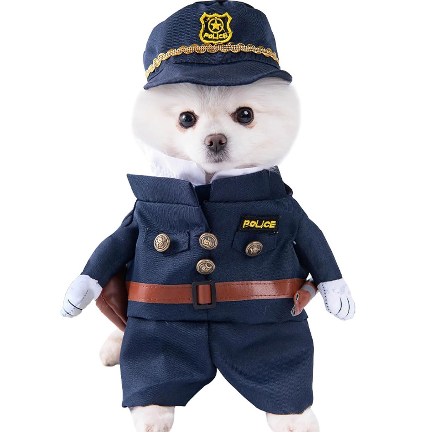 Déguisement chien policier Halloween | Costume rigolo avec chapeau ...