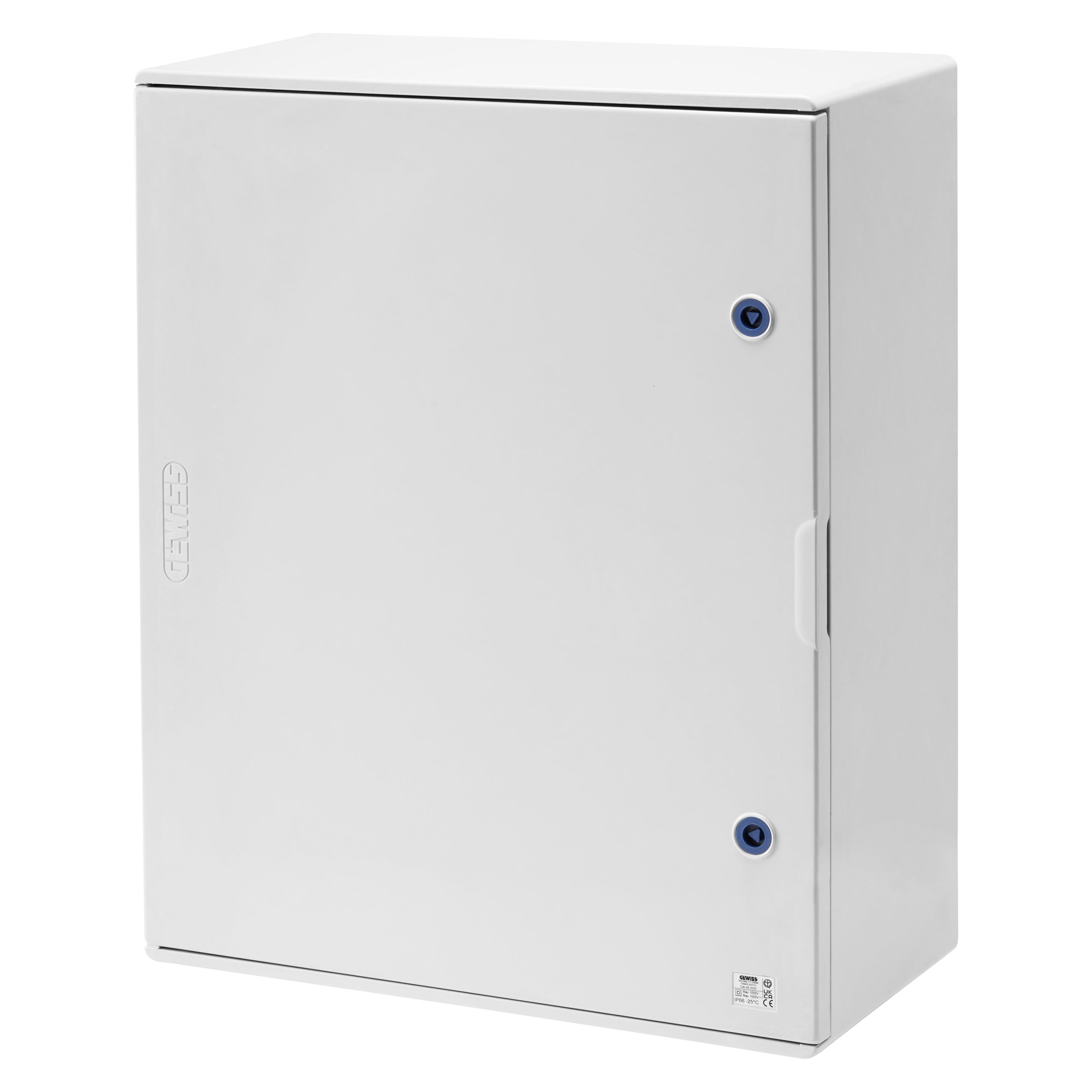 Coffret en polyester à porte pleine avec serrure IP66 Gris 51,5x65x25 ...