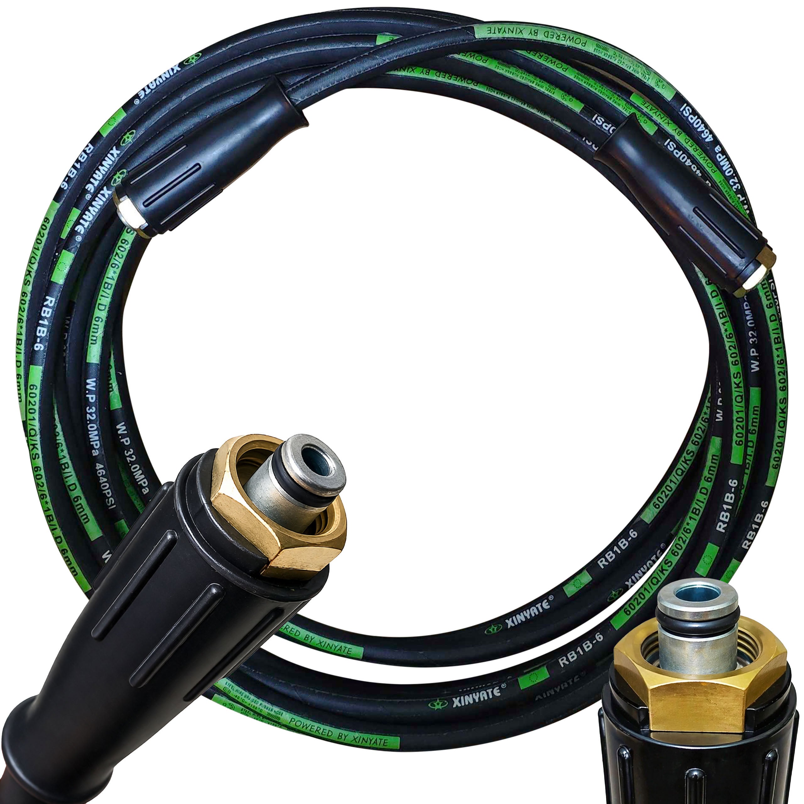 Tuyau Haute Pression de Remplacement 10m – Oplot Acier | M22 x M22 ...