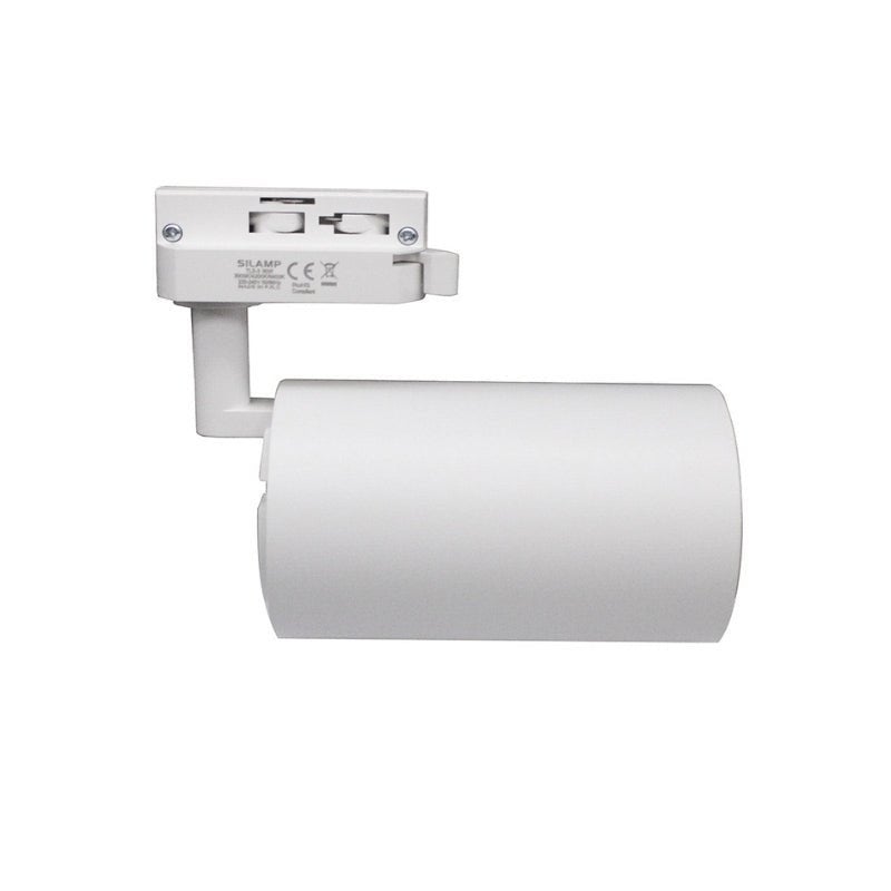 Spot LED sur Rail Monophasé CCT 30W 60° Blanc - 3000K/4000K/6500K ...