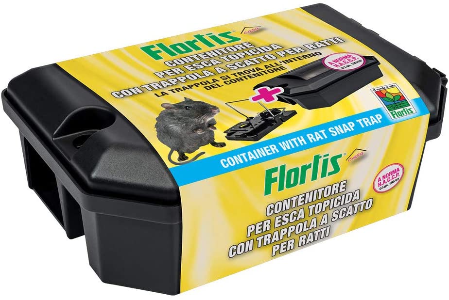 Récipient Flortis avec piège anti-rats pour la protection des animaux ...