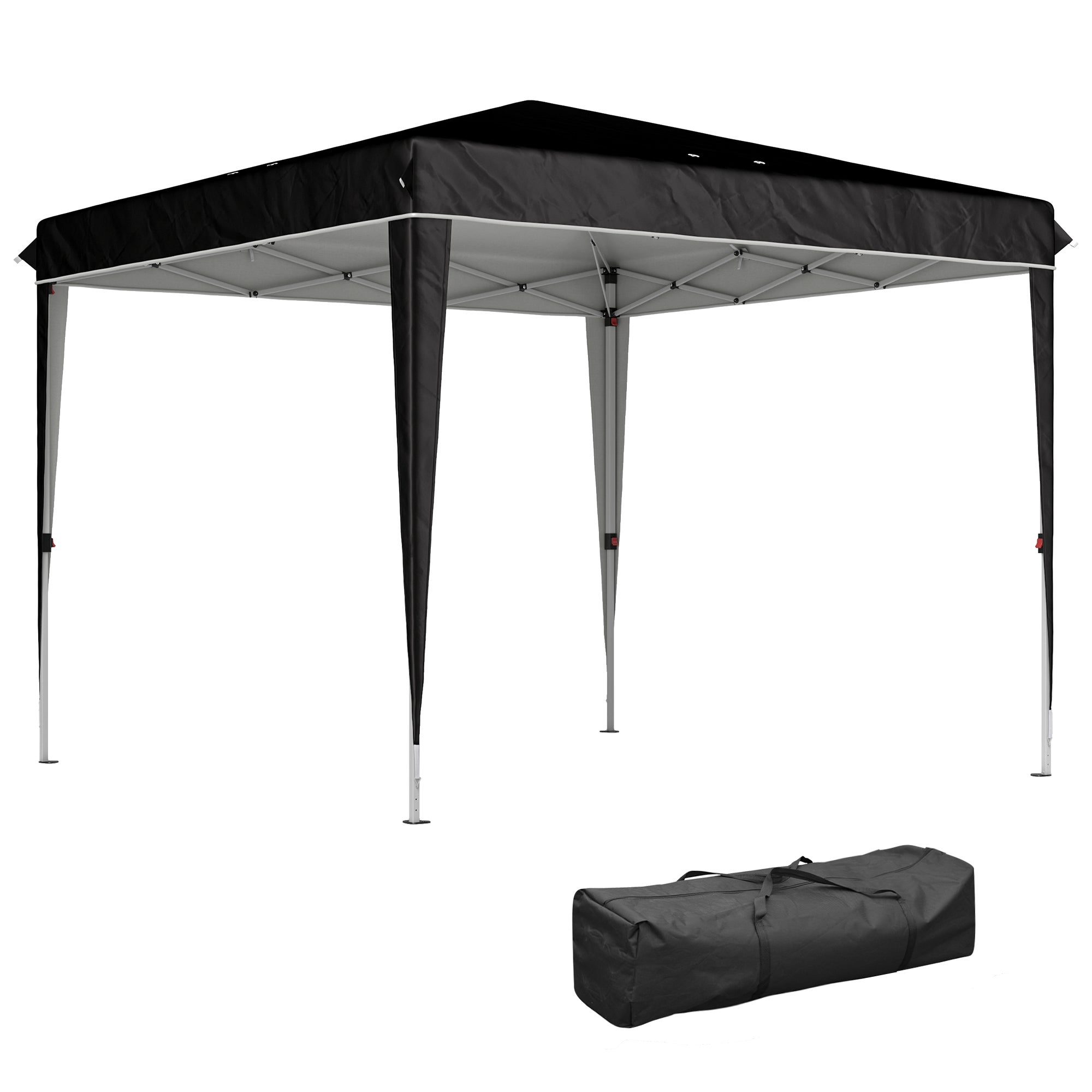 Kiosque 3x3 m 6-9 personnes hauteur réglable trous drainage métal tissu ...