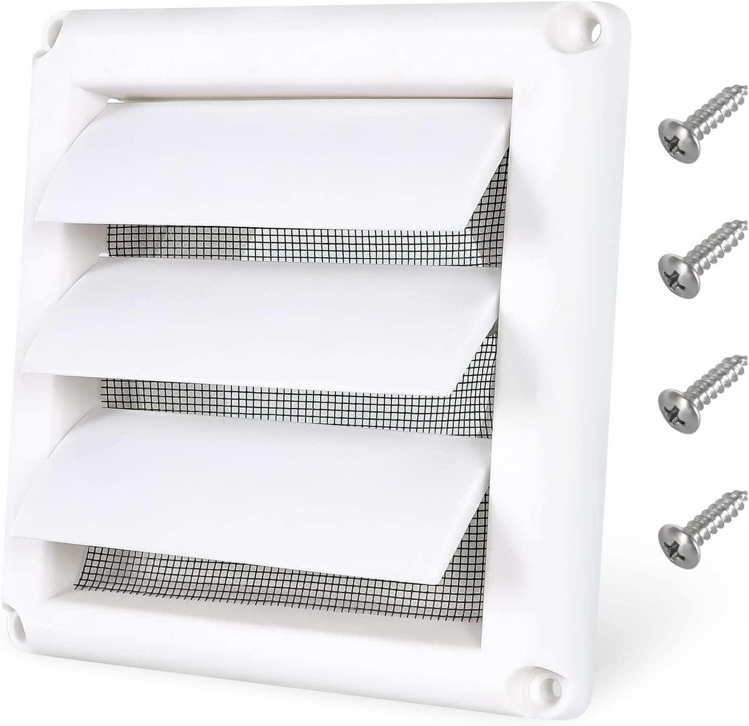 Grille de ventilation de sécheuse à persiennes de 10 cm (4 po), pour ...