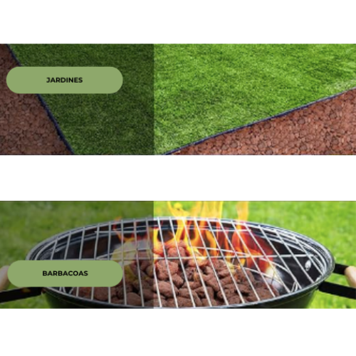 Piedra volcánica roja decorativa para jardín 25/55 mm 2 kg | Leroy Merlin