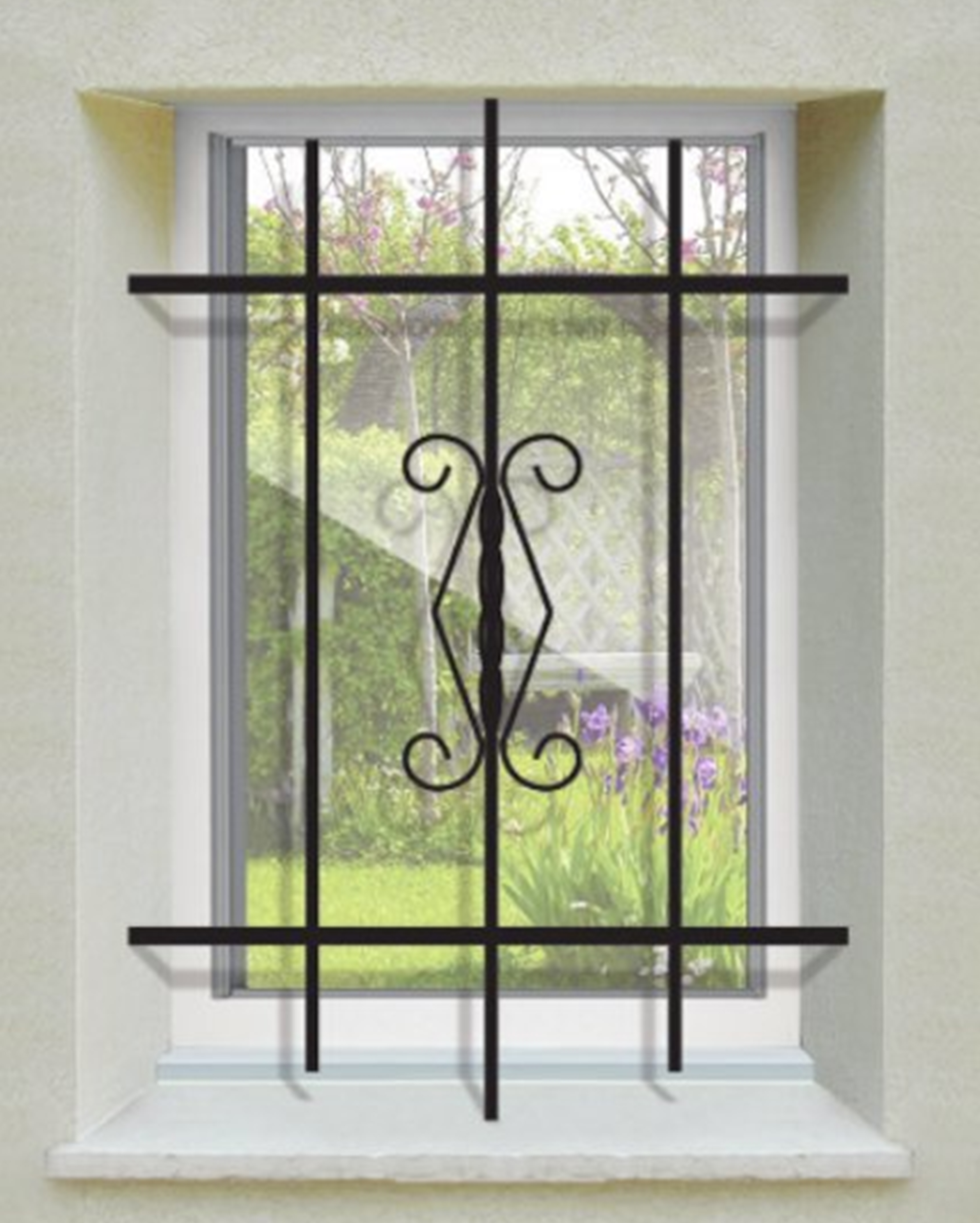 Grille de Defense Rustique pour Fenetre H= 65 cm x L= 100 cm (côte ...