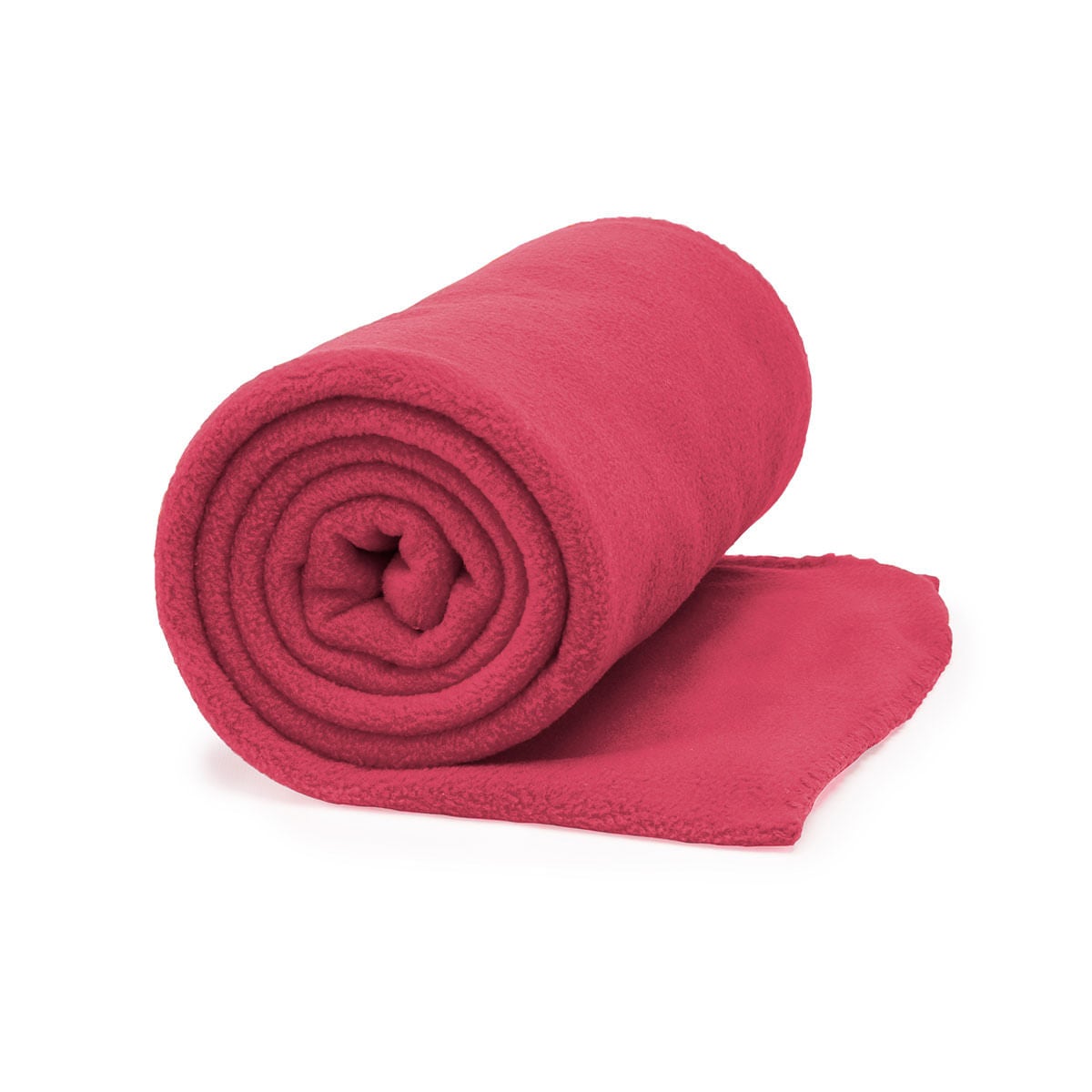 Manta coral 100% poliéster rosa 130x160 cm | Leroy Merlin