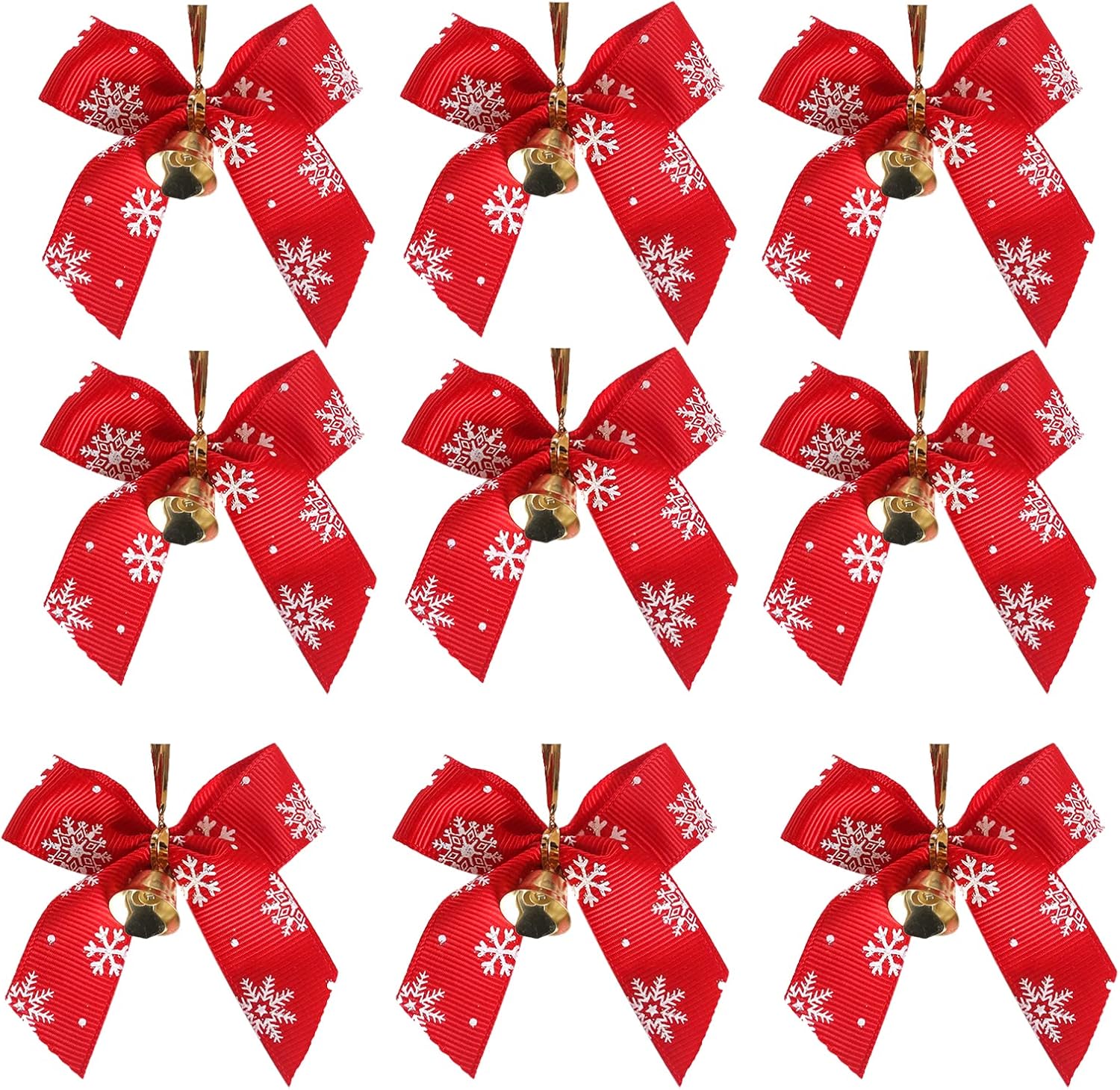 Ensemble de 50 Noeuds Rouges de Noël, Noeud de Ruban Rouge de noël ...