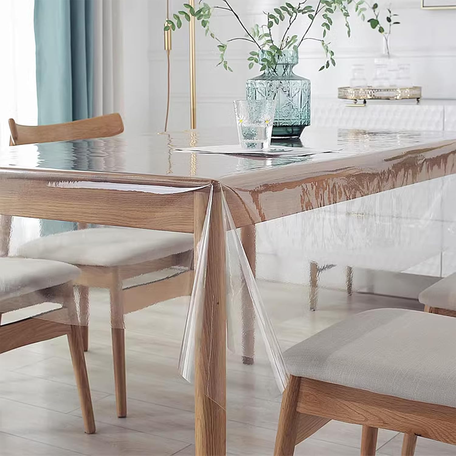 Mantel Lámina de Plástico Transparente | Protector de Mesa y Lámina ...