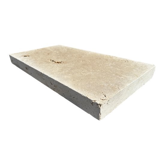 Margelle de piscine en travertin Nova Bord Droit - 33 x 61 x 5 cm ...