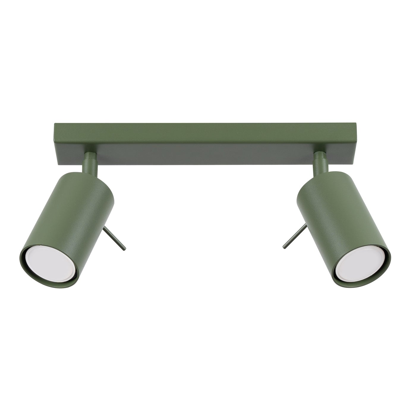 Plafonnier RING 2 vert olive, moderne - 30x6x17cm Sollux | Leroy Merlin