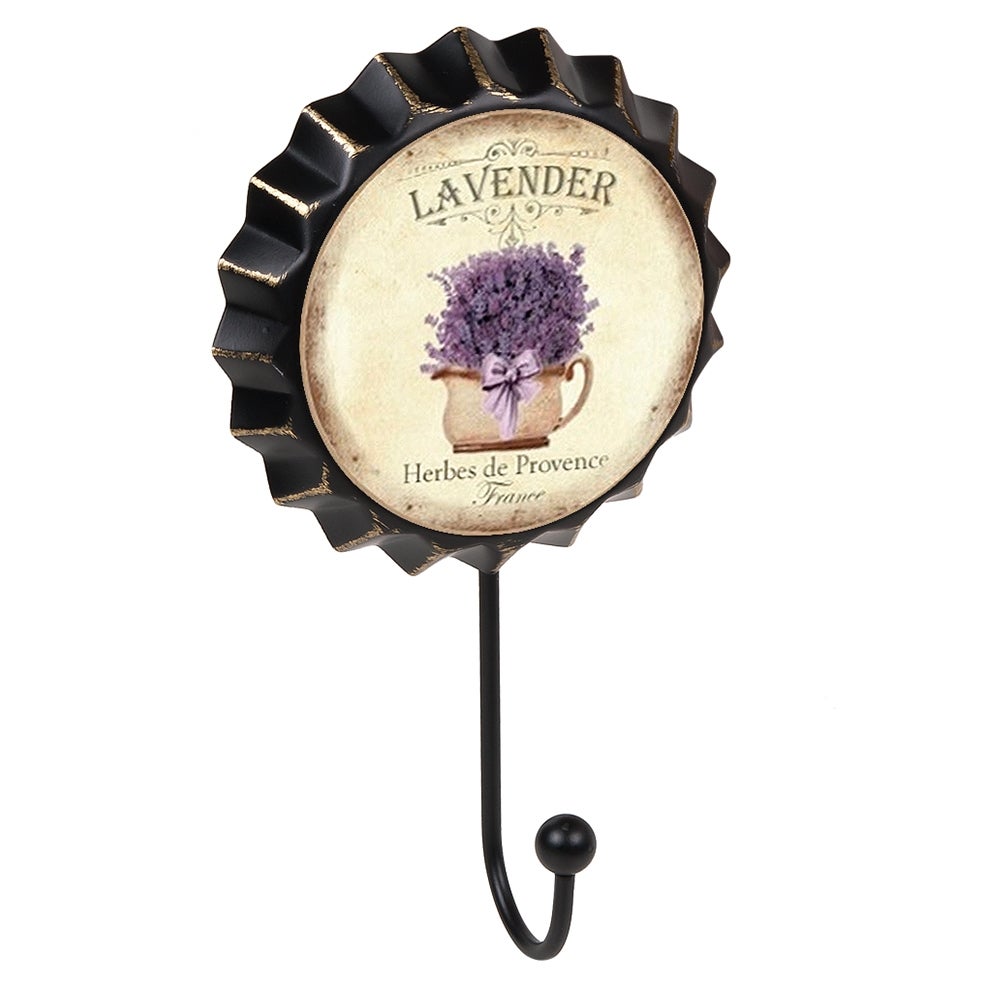 PERCHA Pared Vintage chapa botella LAVANDA Provenza Retro 110x190MM ...